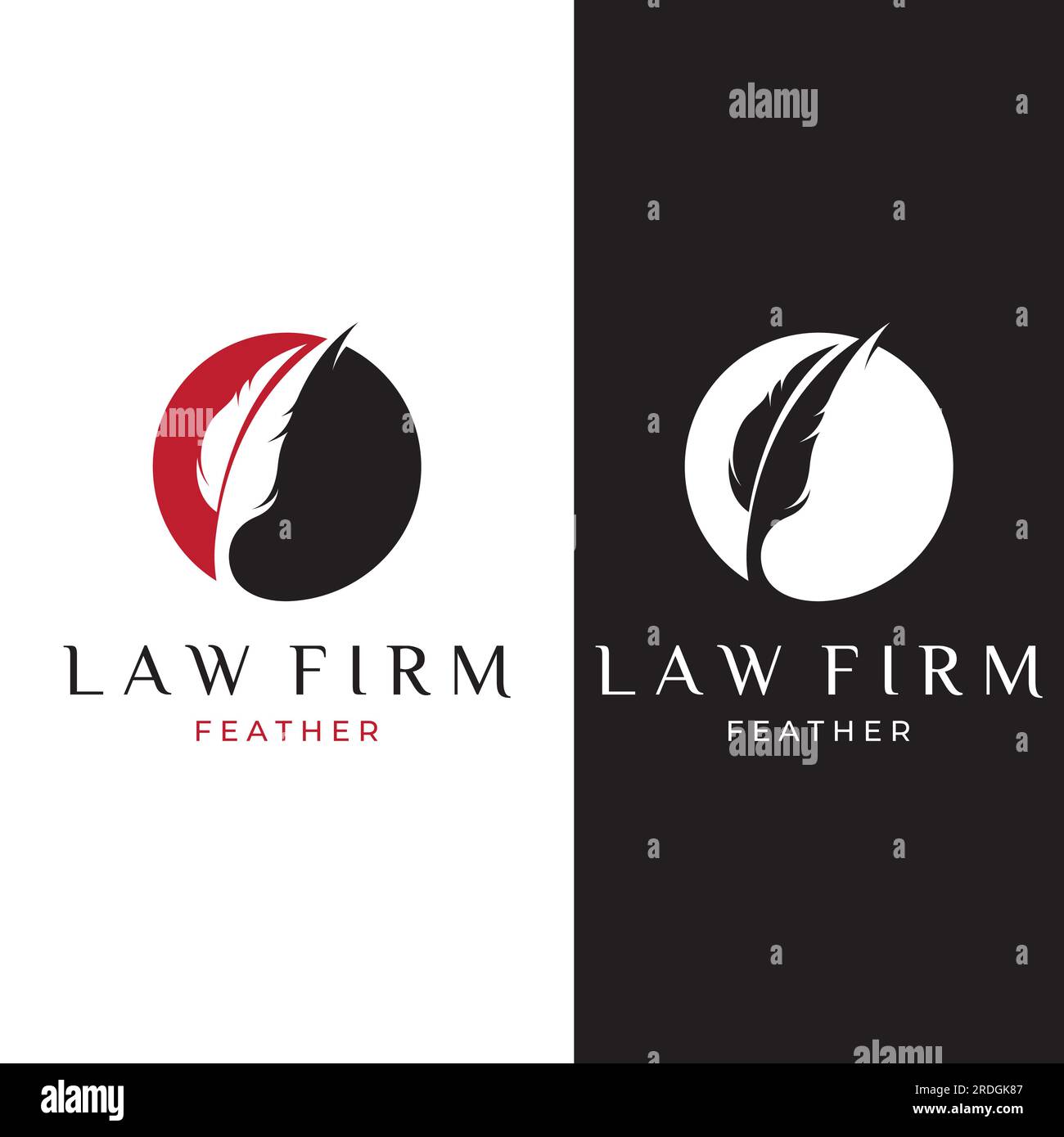 Feather logo, feather pen logo and law firm feather logo vector design ...