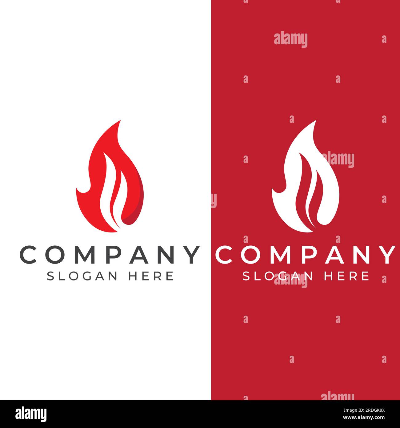 Fire or flame logo, fireball logo, and embers. Using a vector design ...