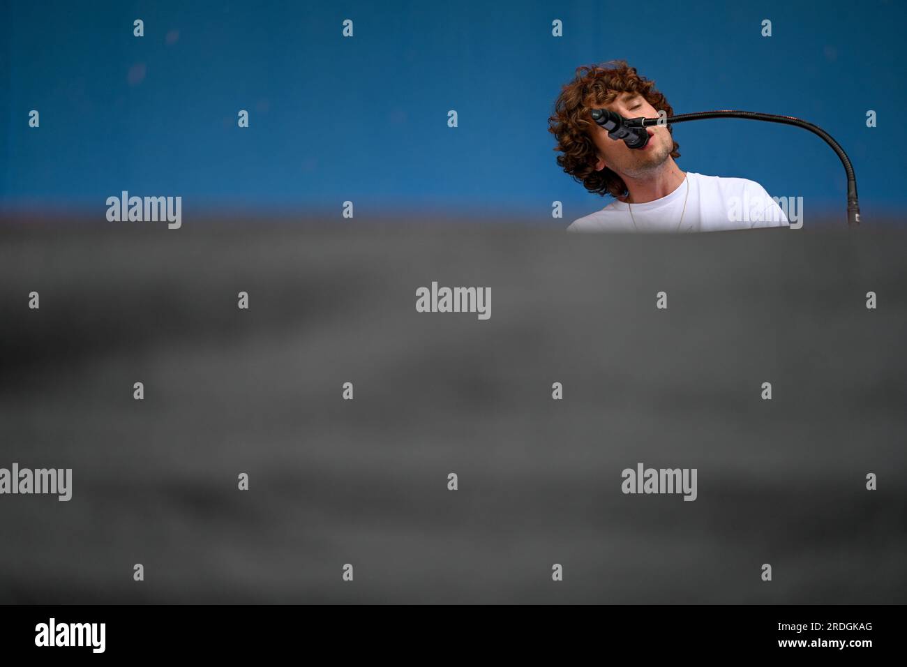 Nordholz, Germany. 21st July, 2023. The singer Jeremias Heimbach ...