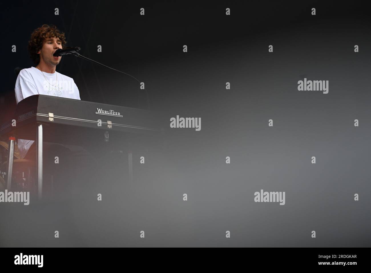 Nordholz, Germany. 21st July, 2023. The singer Jeremias Heimbach ...