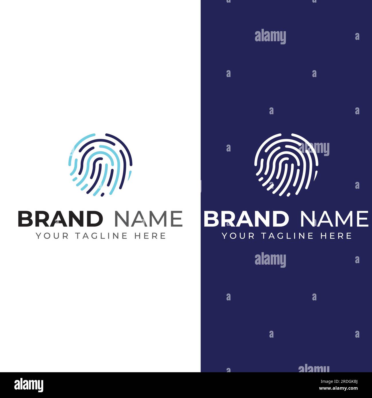 Fingerprint logo,fingerprint scan logo for business card identity ...