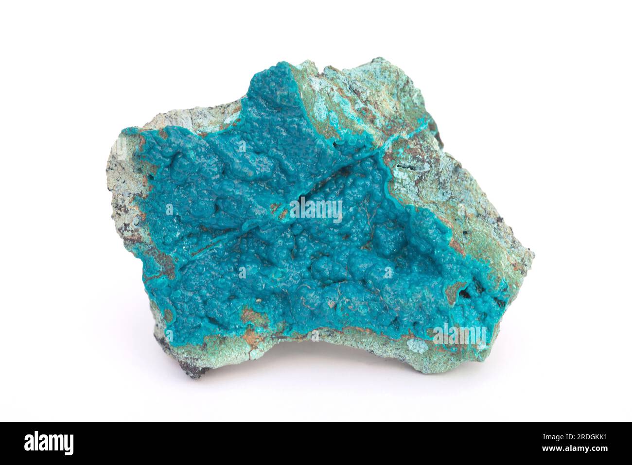 Chrysocolla is an hydrated phyllosilicate mineral composed by silica ...