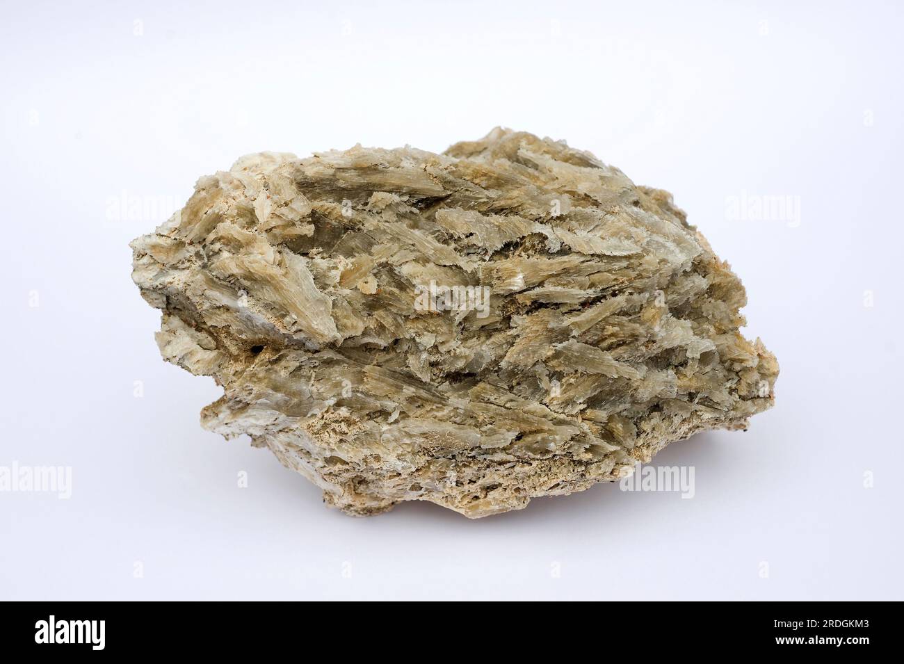 Gypsum is a mineral composed of calcium sulfate dihydrate. This sample ...