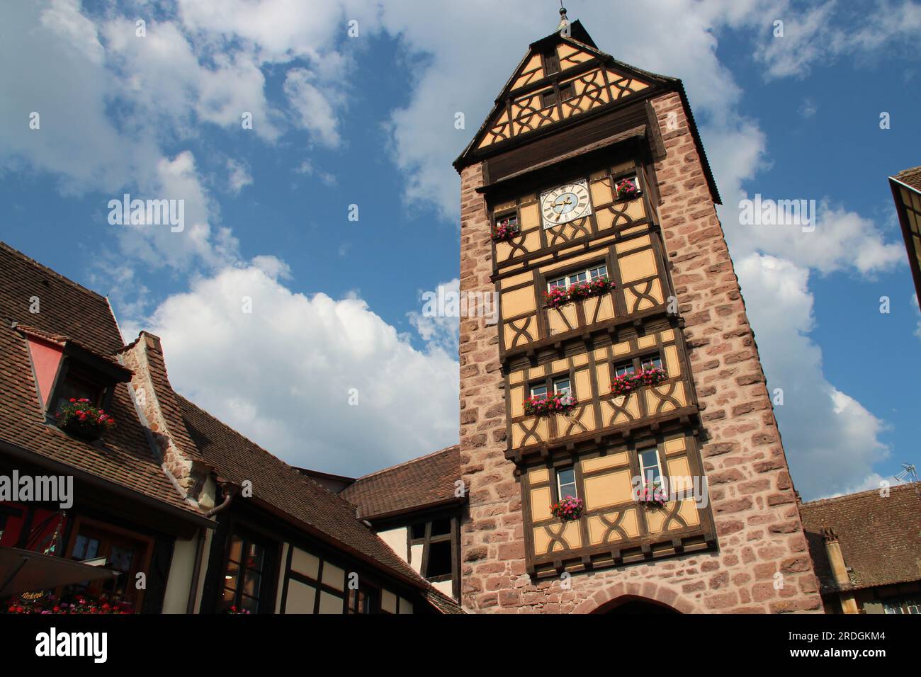 medieval tower (dolder) in riquewihr in alsace (france Stock Photo - Alamy