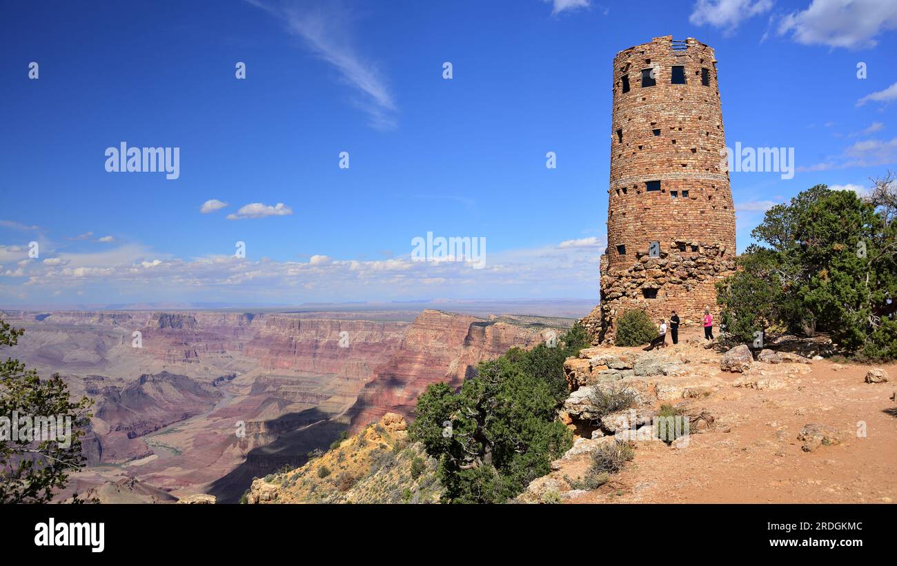 Desert View Watchtower - Grand Canyon National Park in Arizona, USA ...