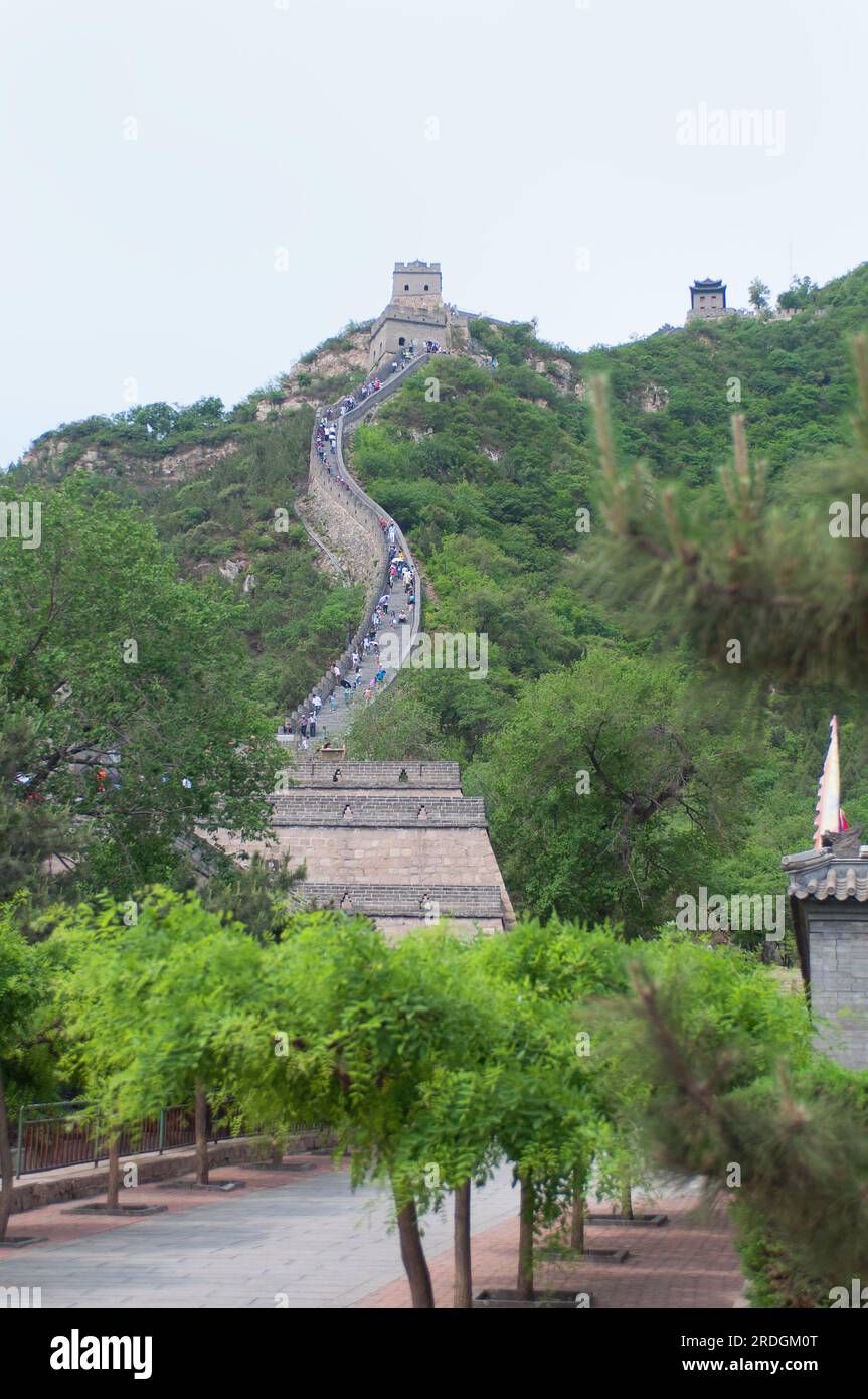 Before Great Wall's First Section Hike Stock Photo - Alamy
