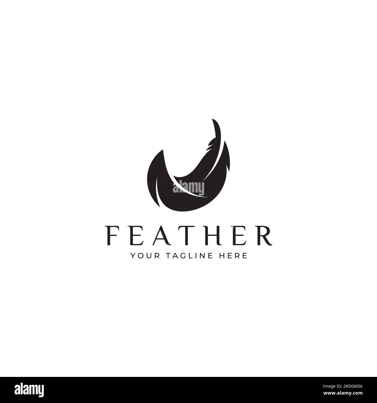 Feather logo, feather pen logo and law firm feather logo vector design ...