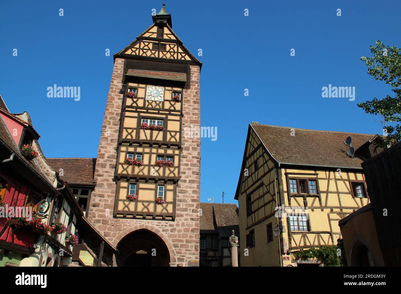 medieval tower (dolder) in riquewihr in alsace (france Stock Photo - Alamy