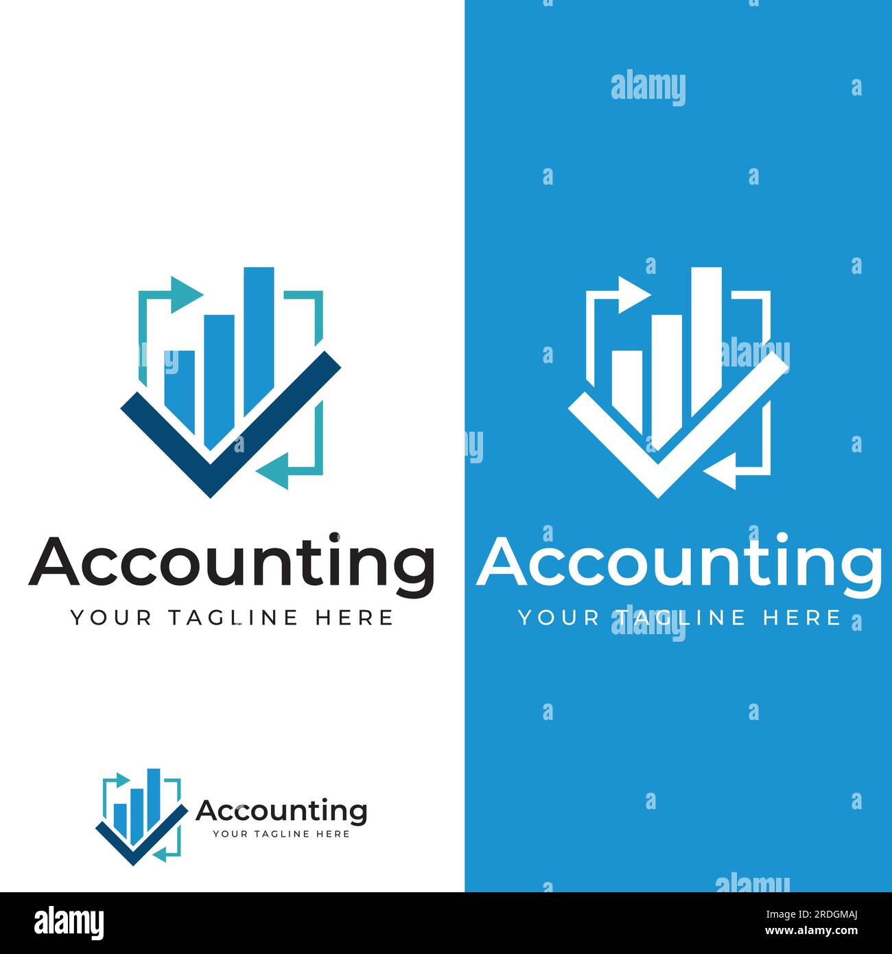 Financial accounting logo, with check mark for financial accounting ...