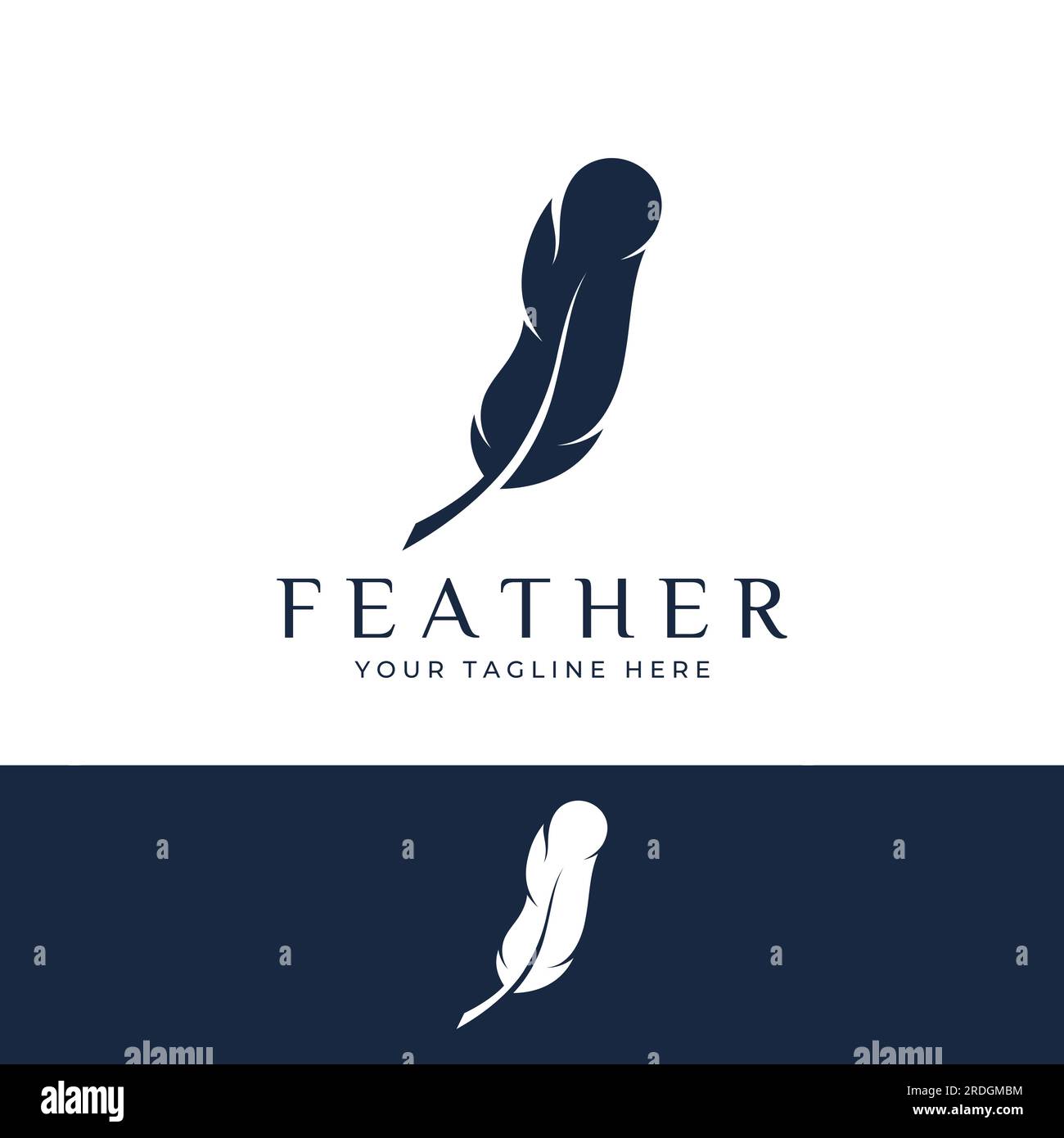Feather logo, feather pen logo and law firm feather logo vector design ...