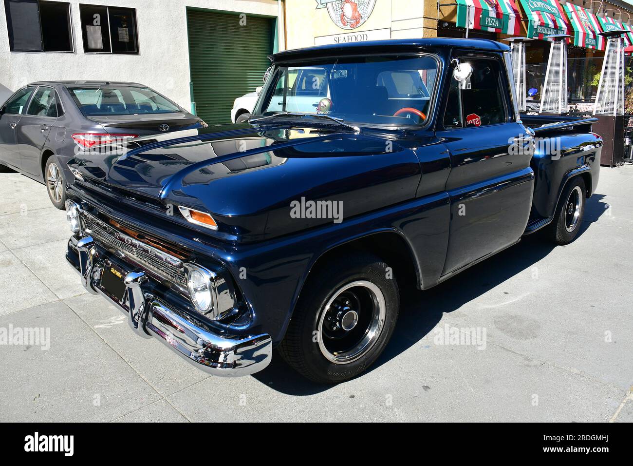 Chevrolet C10 Stepside car, San Francisco, California, USA, North ...