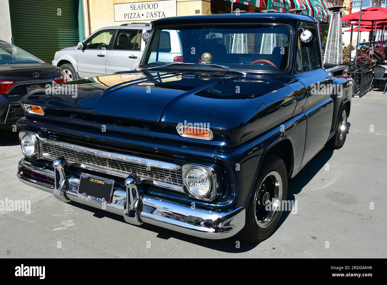 Chevrolet C10 Stepside car, San Francisco, California, USA, North ...