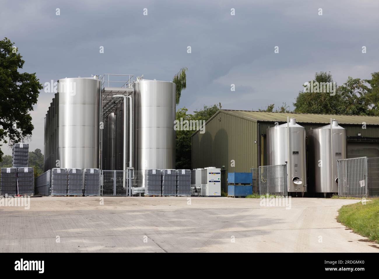 Wine storage vats Stock Photo - Alamy