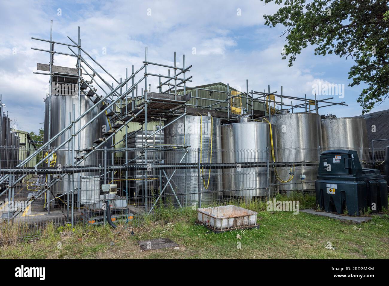 Wine storage vats Stock Photo - Alamy