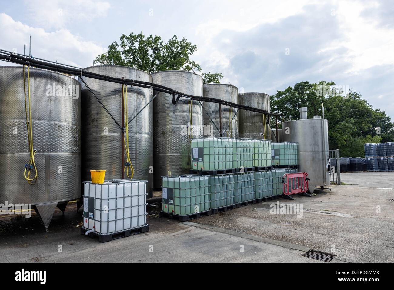Wine storage vats Stock Photo - Alamy