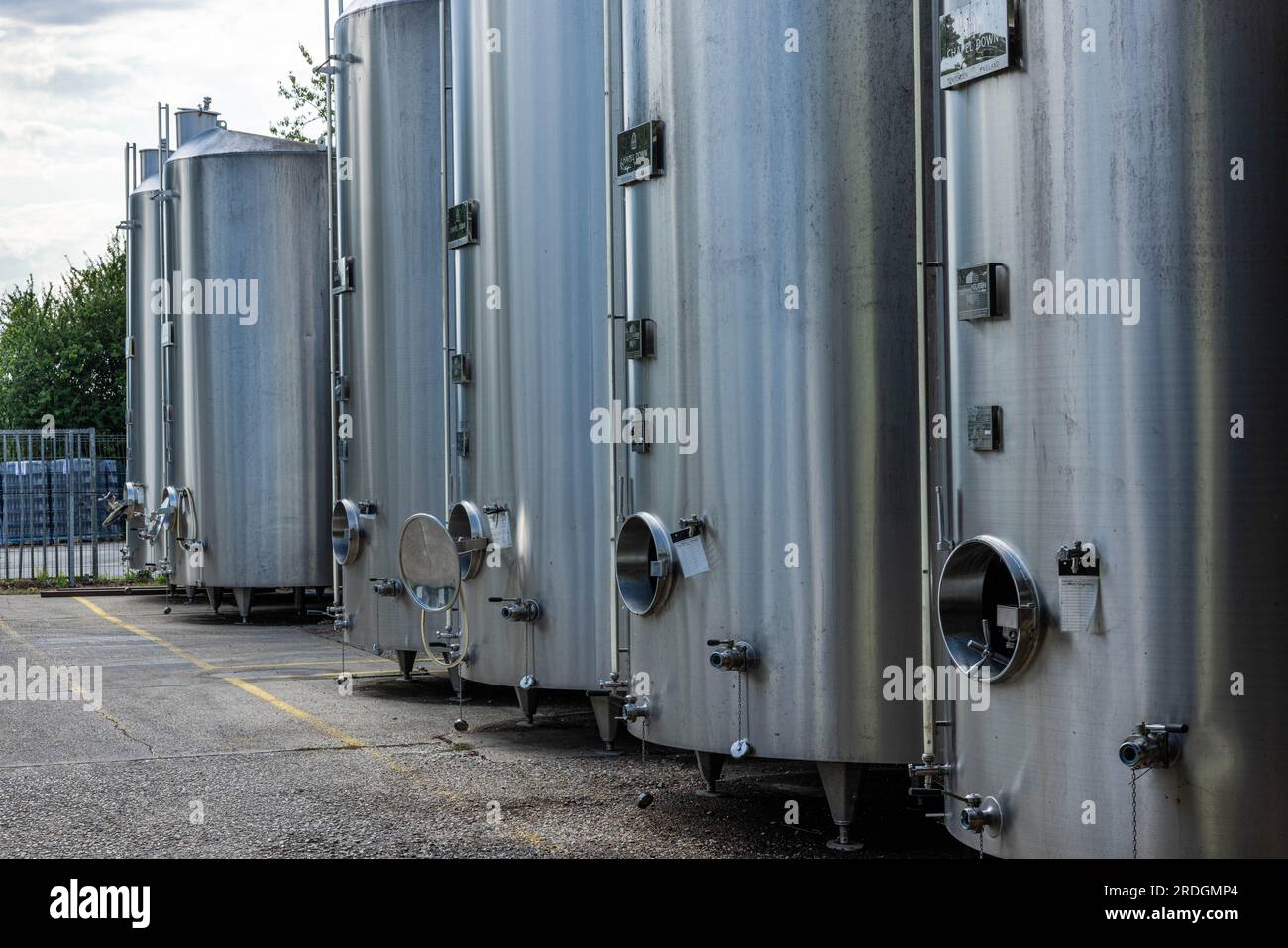 Wine storage vats Stock Photo - Alamy