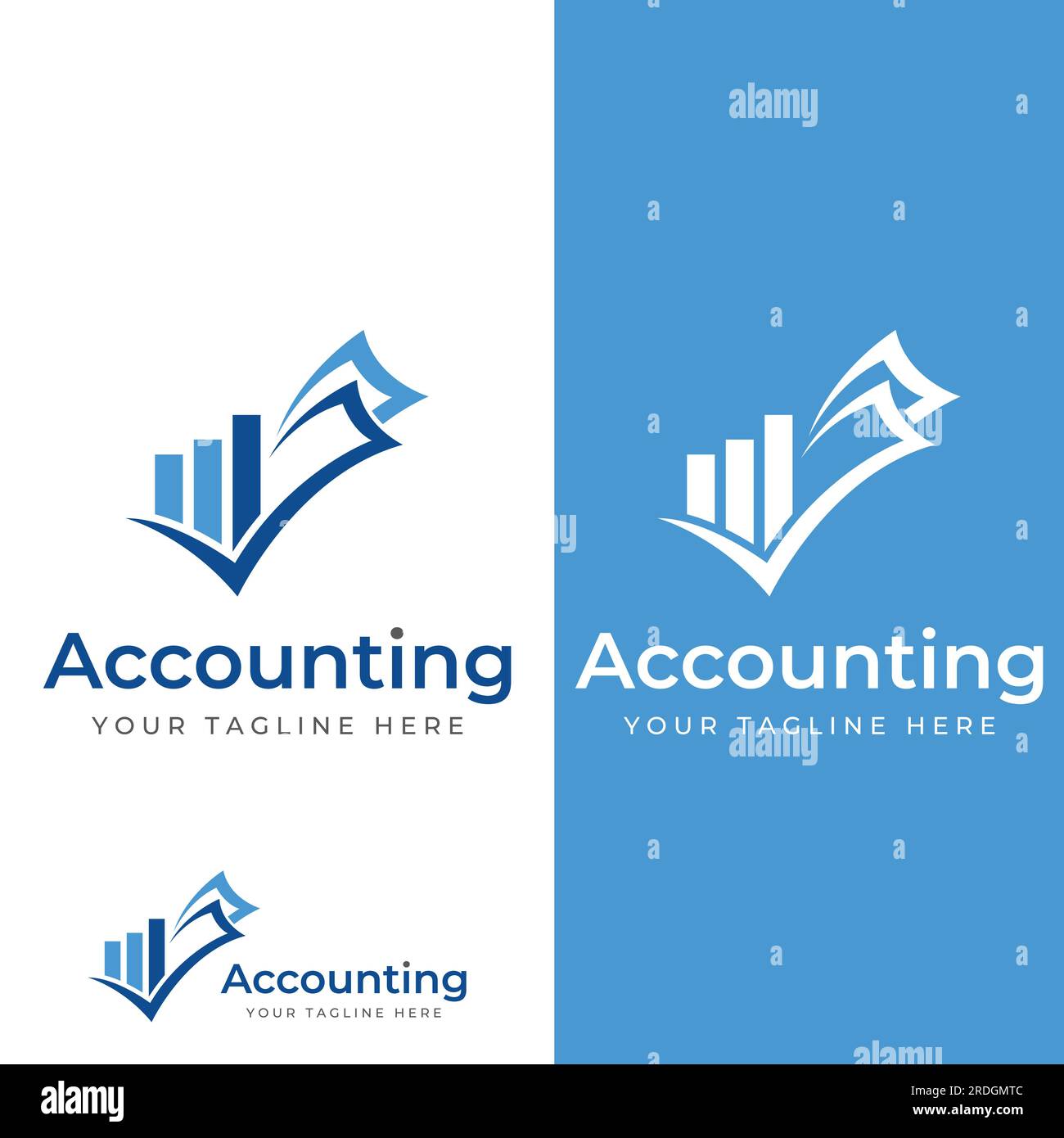 Financial accounting logo, with check mark for financial accounting ...