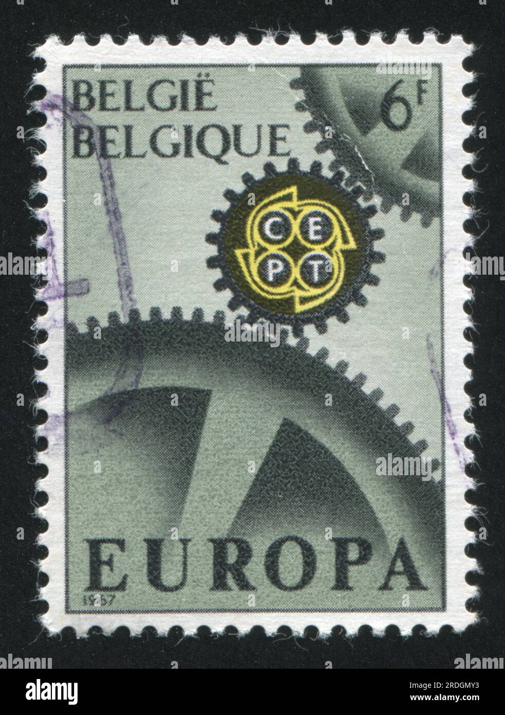 BELGIUM - CIRCA 1967: stamp printed by Belgium, shows Europa Issue ...