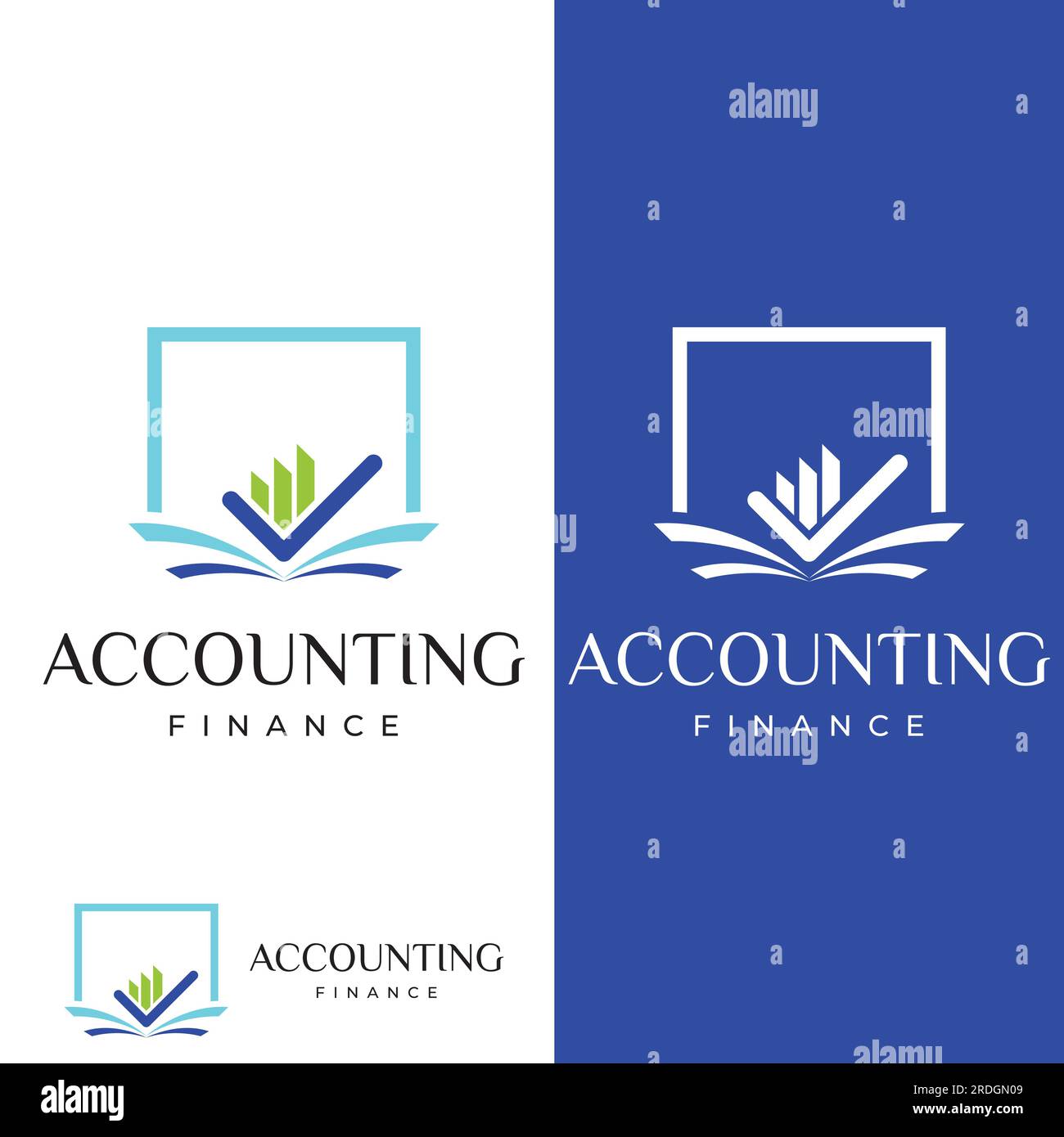 Financial accounting logo, with check mark for financial accounting ...