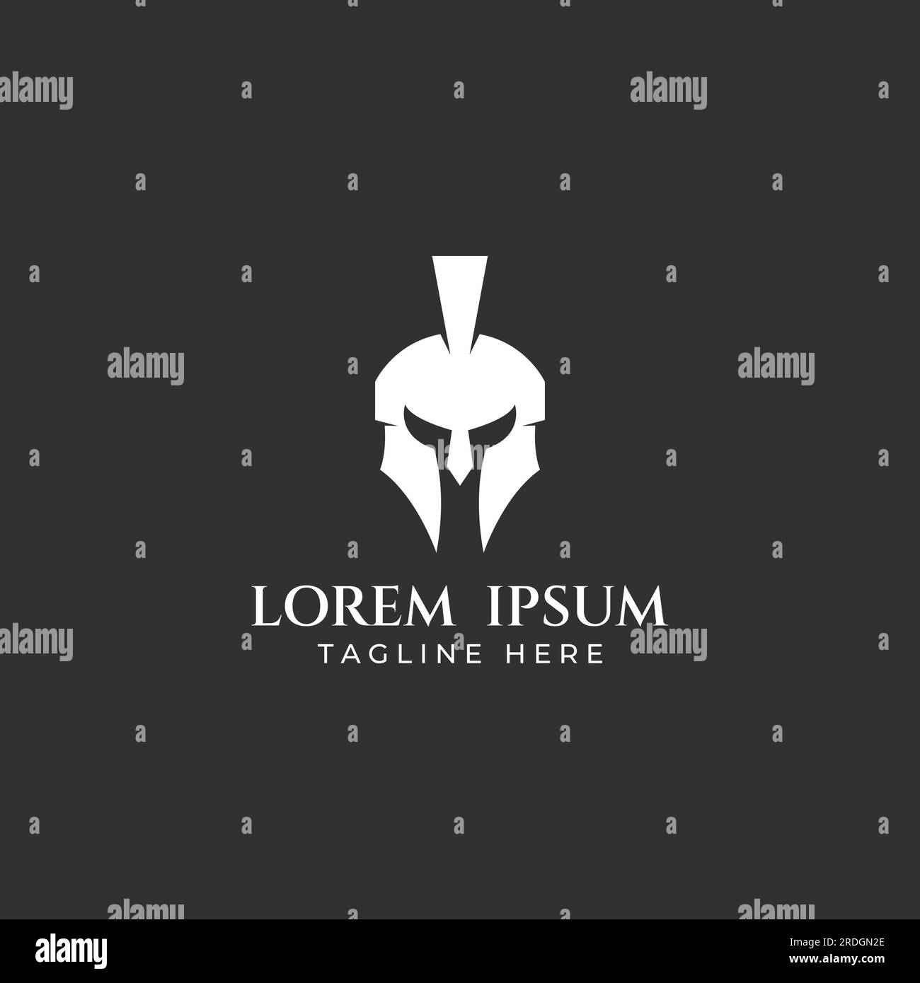 Strong and brave spartan or spartan war warrior helmet logo.Designed ...