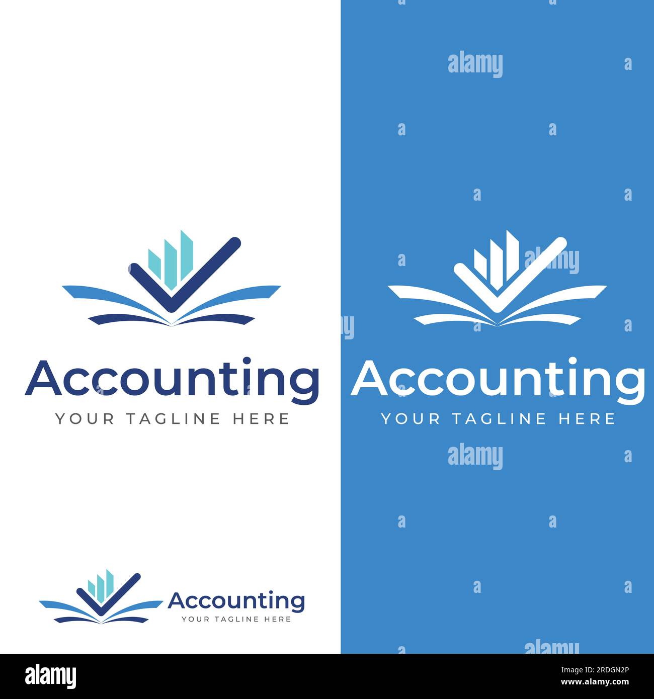 Financial accounting logo, with check mark for financial accounting ...