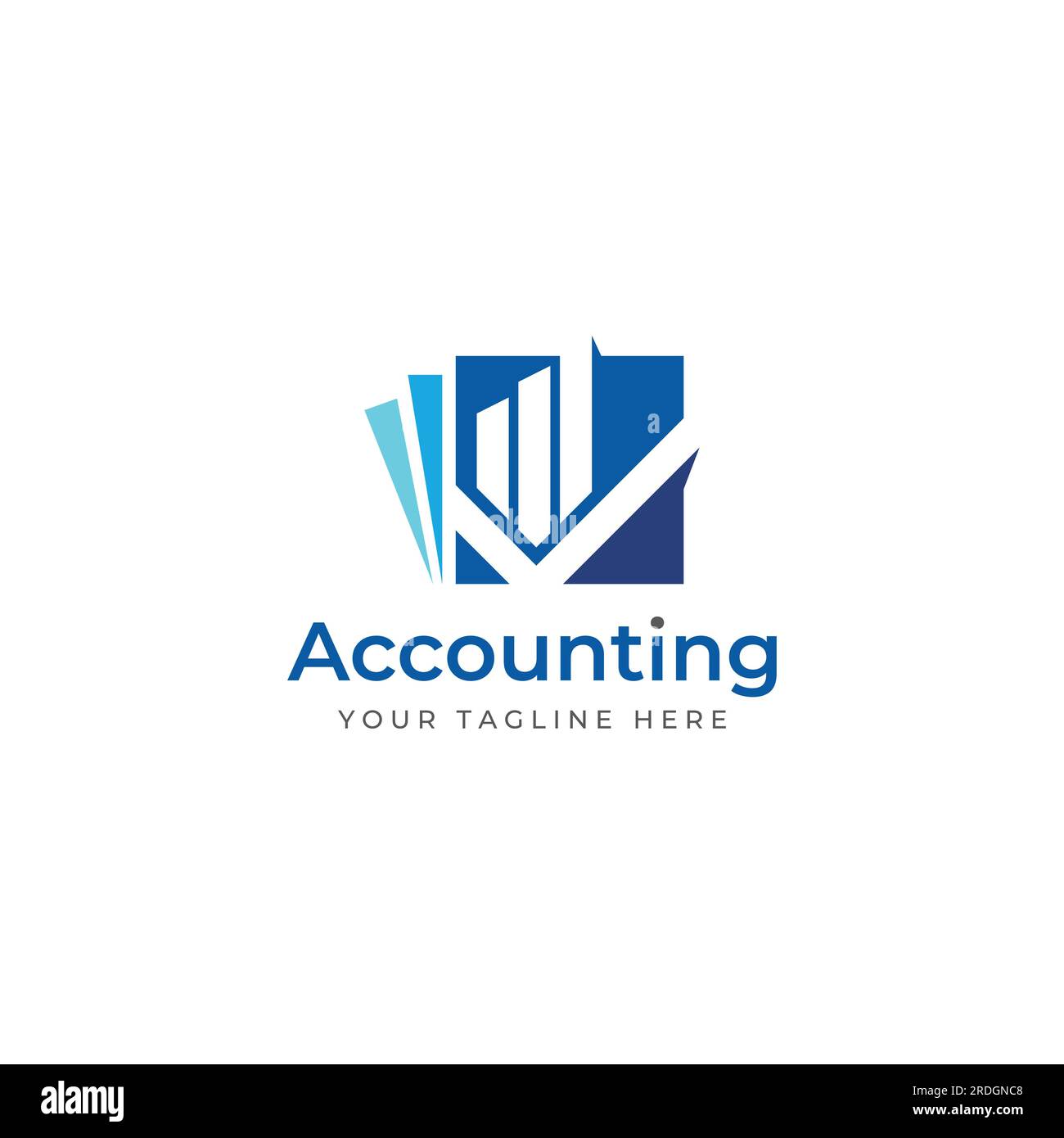 Financial accounting logo, with check mark for financial accounting ...