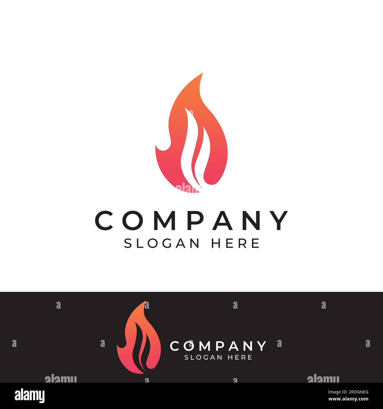 Fire or flame logo, fireball logo, and embers. Using a vector design ...