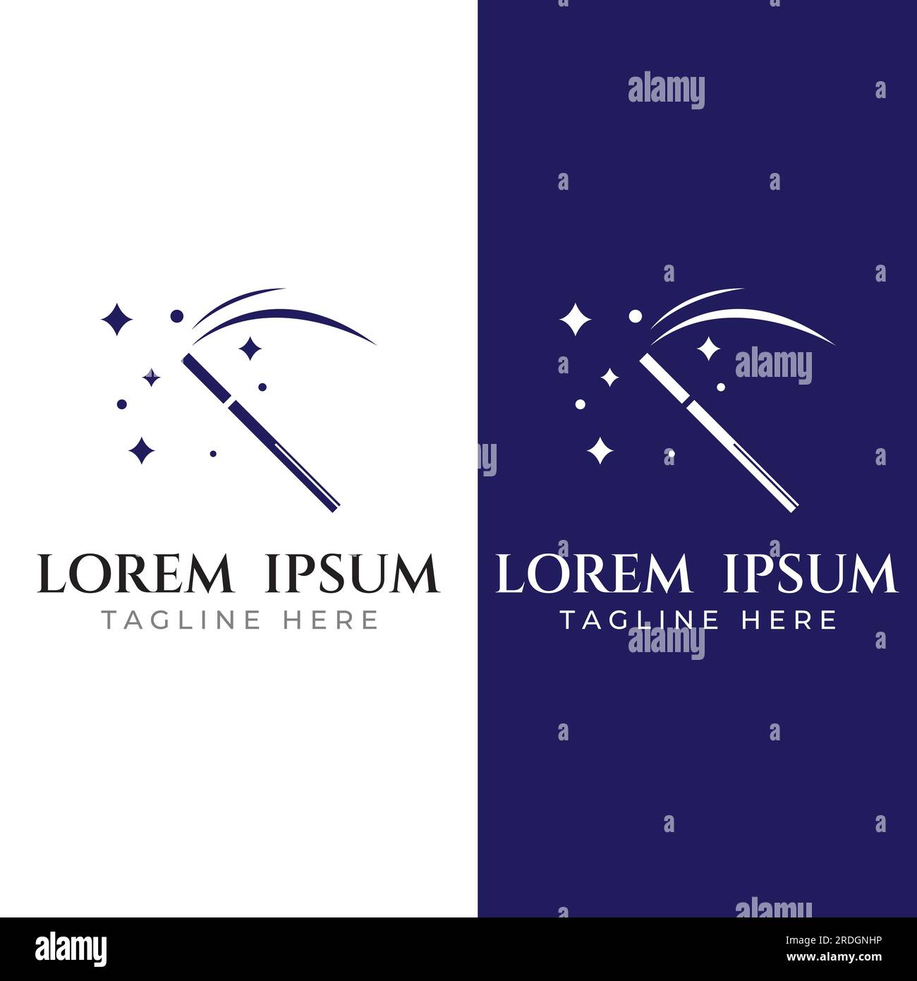 magic wand icon logo vector illustration Stock Vector Image & Art - Alamy
