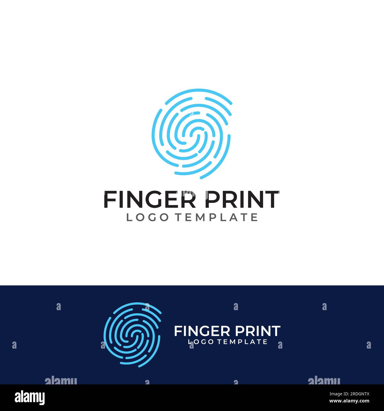 Fingerprint logo,fingerprint scan logo for business card identity ...