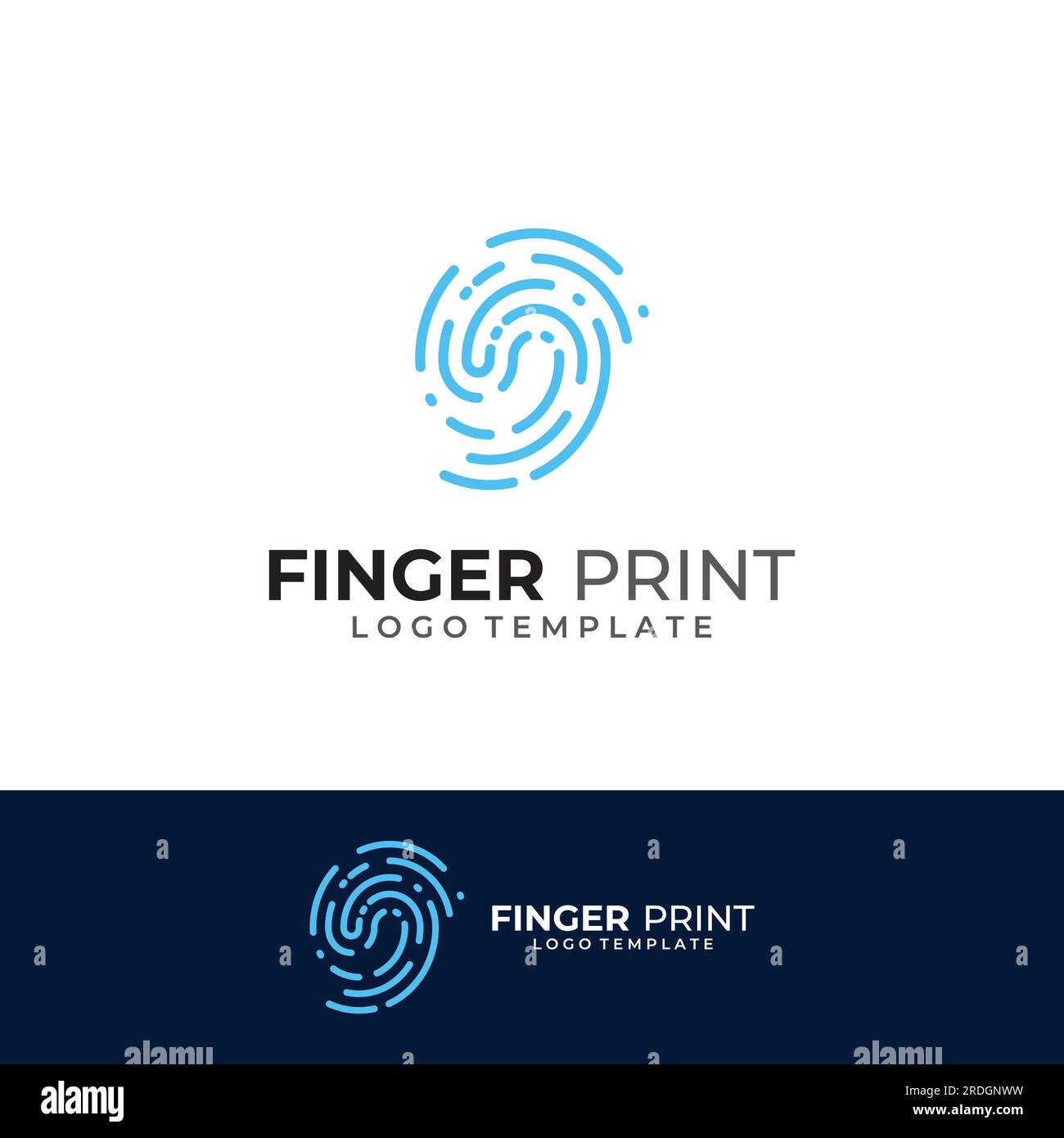 Fingerprint logo,fingerprint scan logo for business card identity ...