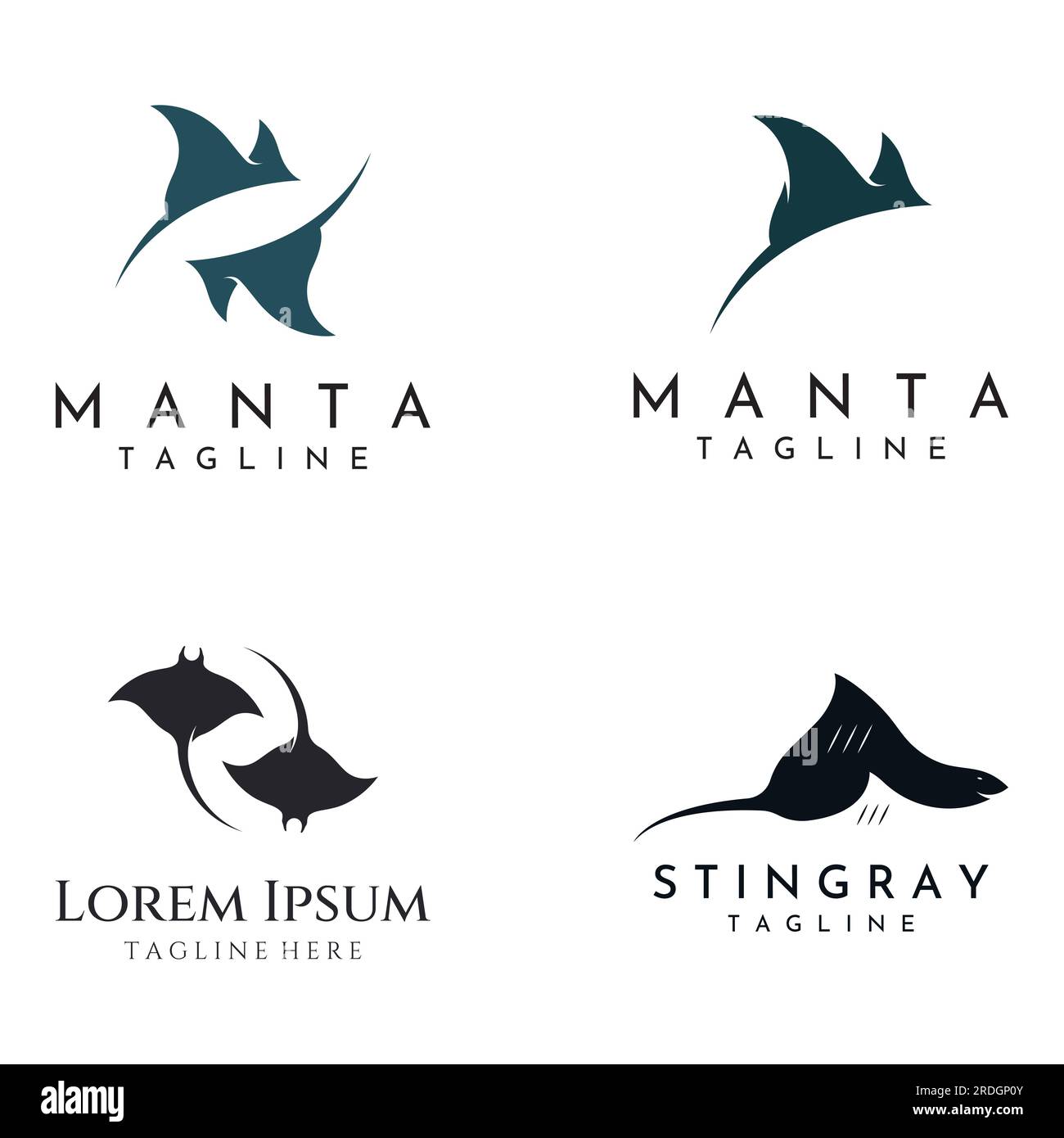 Sting ray silhouette Cut Out Stock Images & Pictures - Alamy