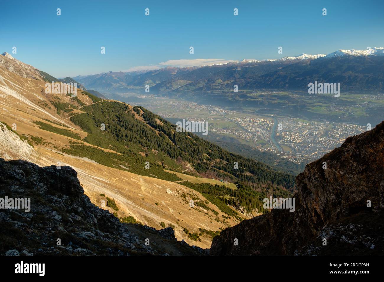 Inntal von oben Stock Photo - Alamy