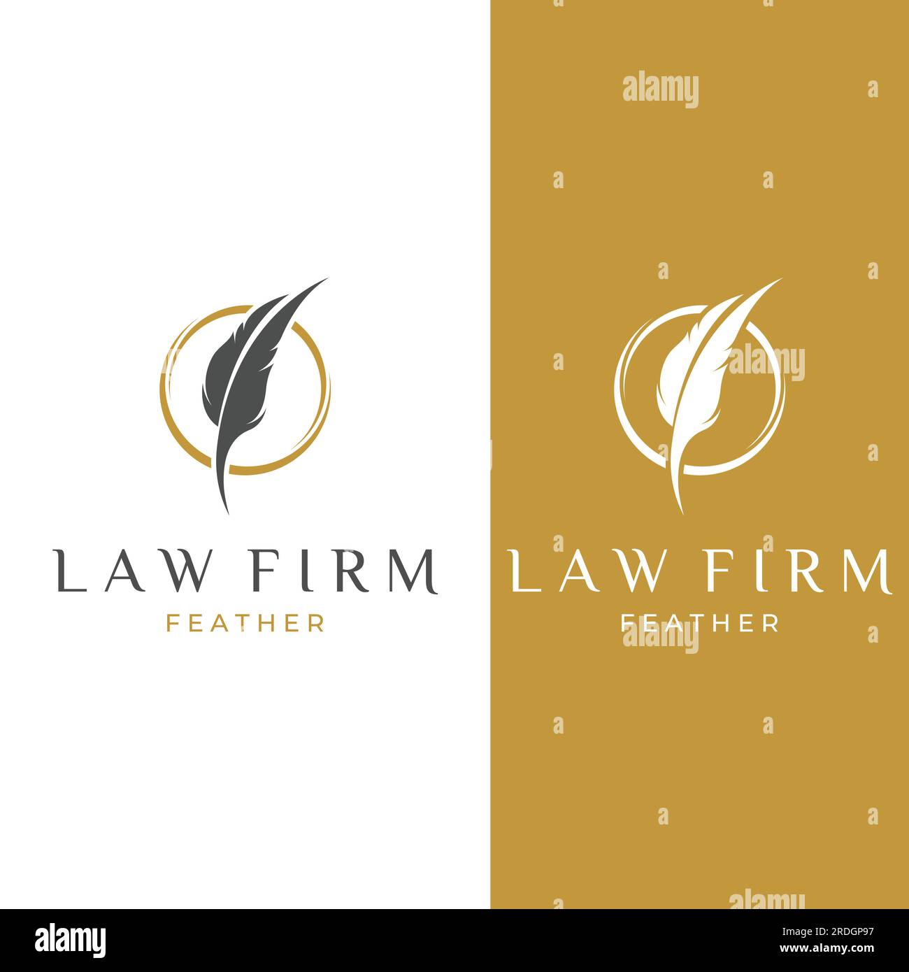 Feather logo, feather pen logo and law firm feather logo vector design ...