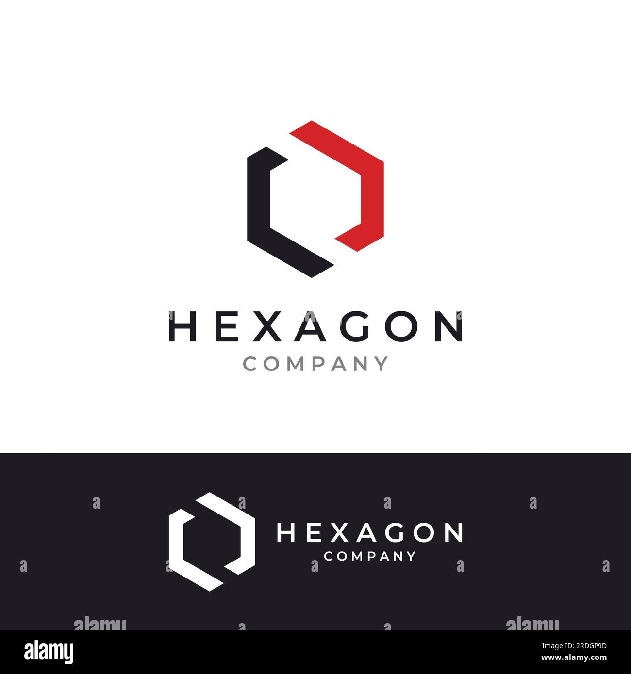 Logo box hexagon or cube and technology hexagon logo creative simple ...