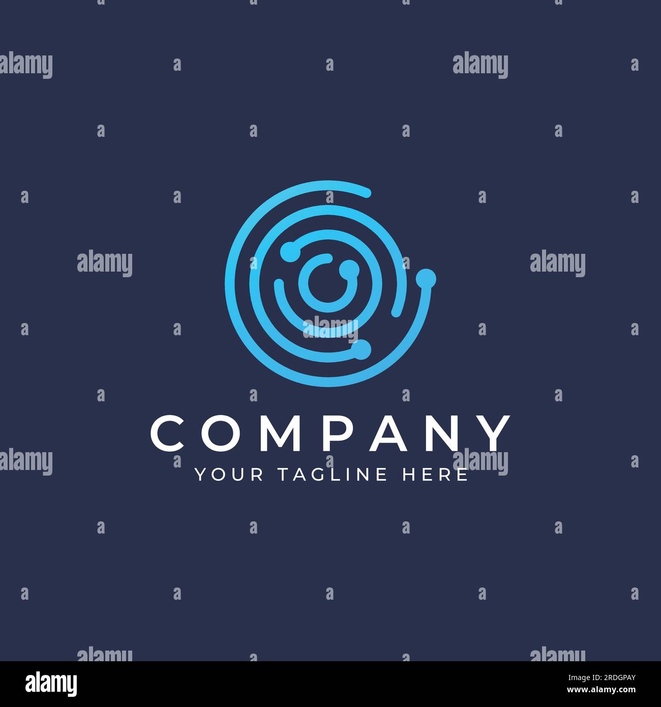 Abstract circle logo elements, circle lines, minimalist circles ...