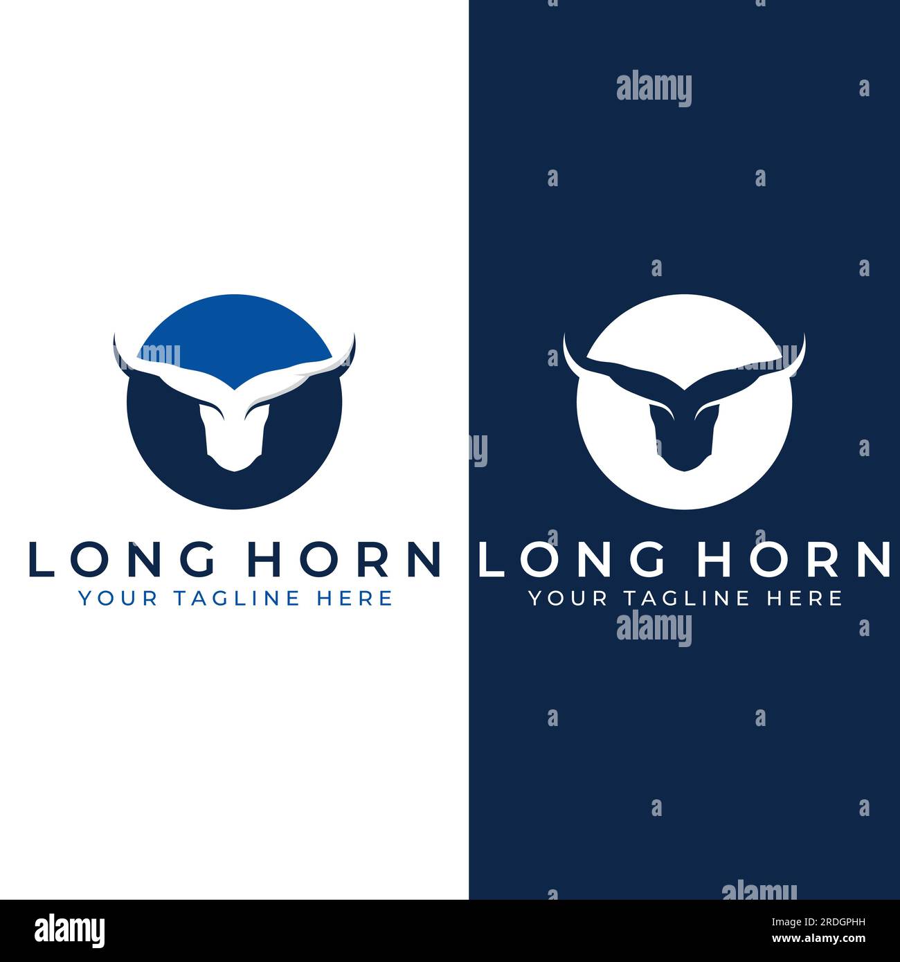 Bull's head horn logo. Using vector design concept Stock Vector Image ...