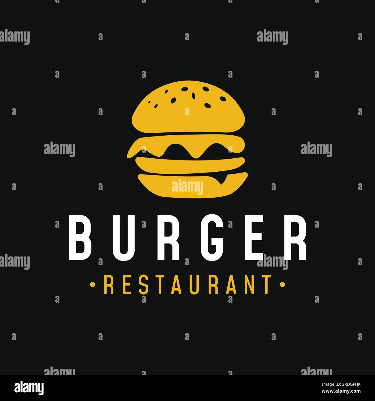 Burger logo,restaurant emblem,cafe,burger label and factory.Fast food ...