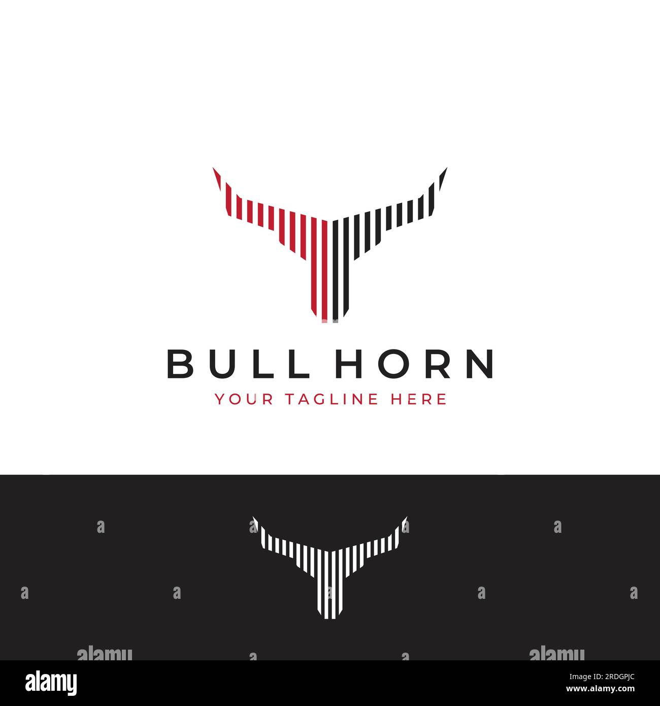 Bull's head horn logo. Using vector design concept Stock Vector Image ...