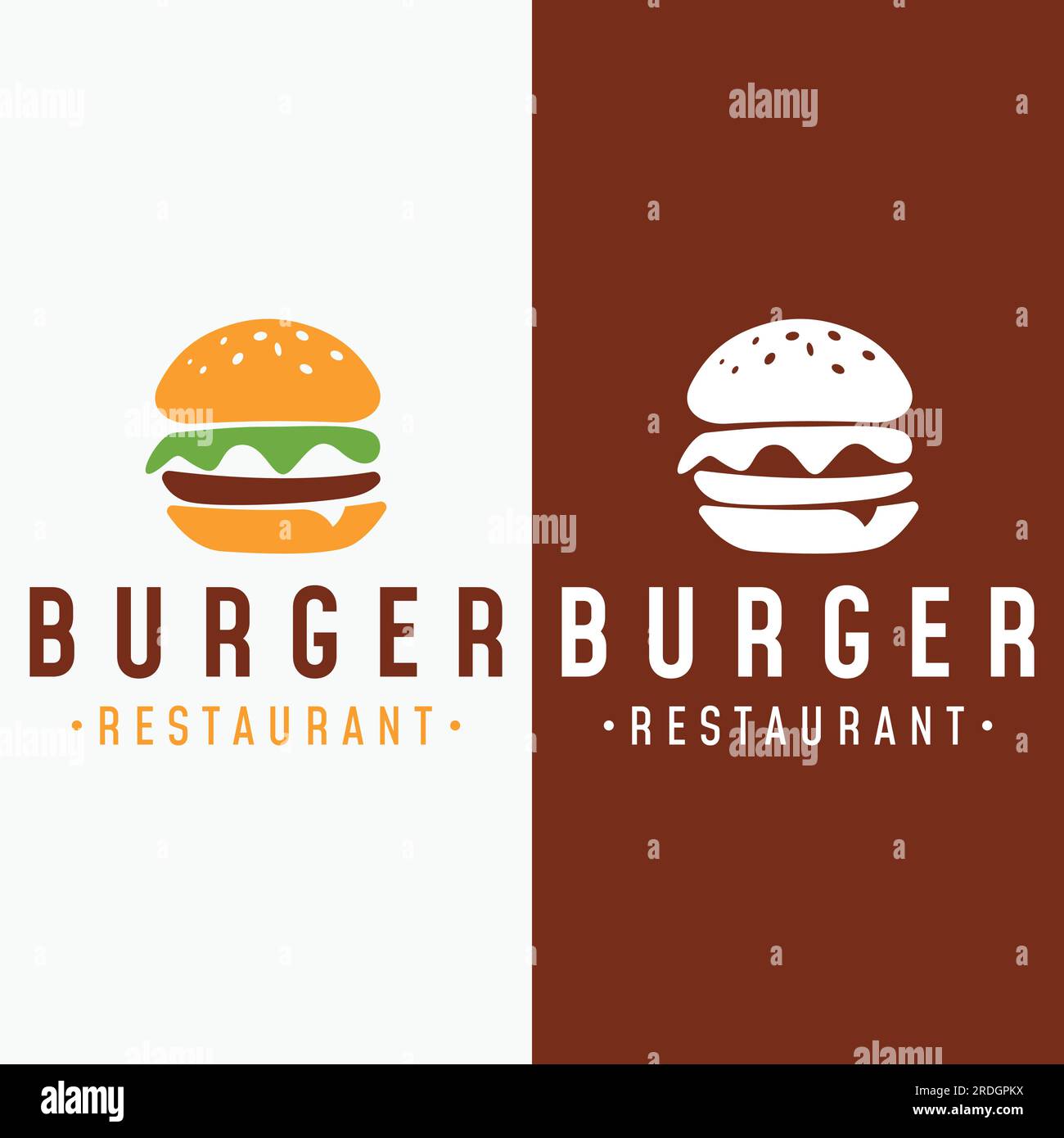 Burger logo,restaurant emblem,cafe,burger label and factory.Fast food ...