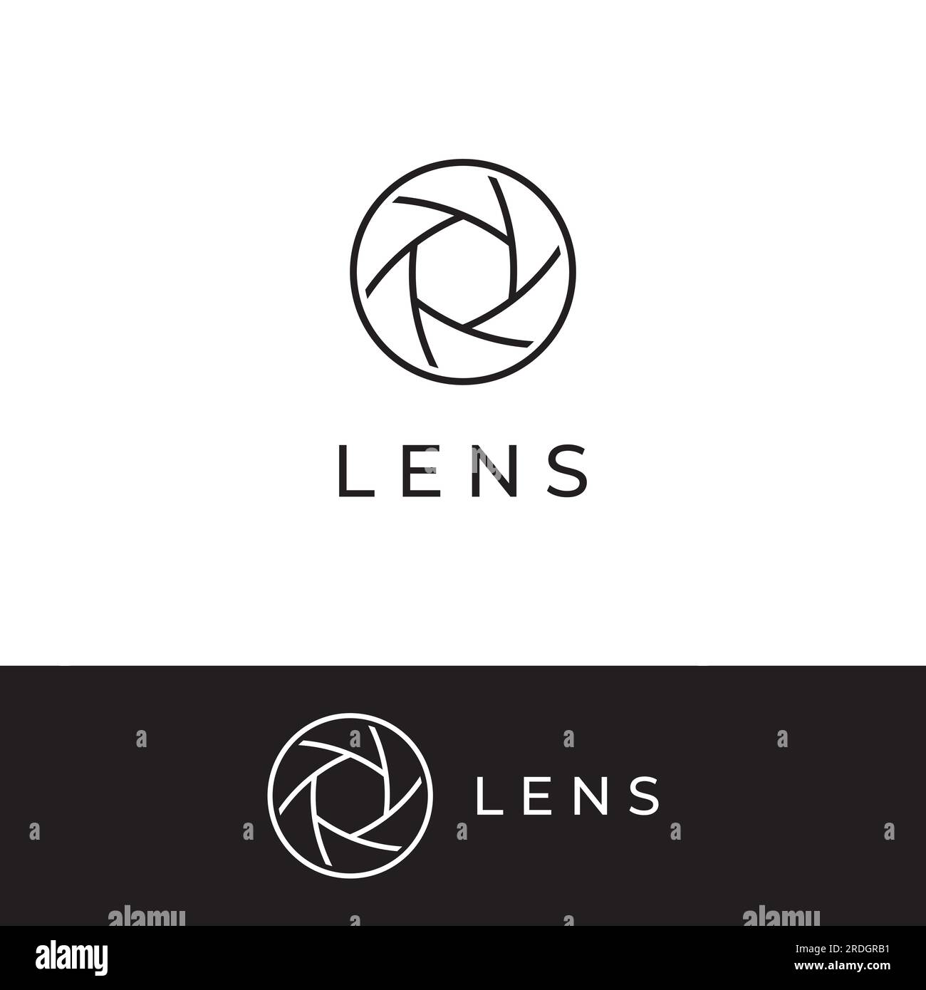 Photography camera logo, lens camera shutter, digital, line, professional, elegant and modern ...