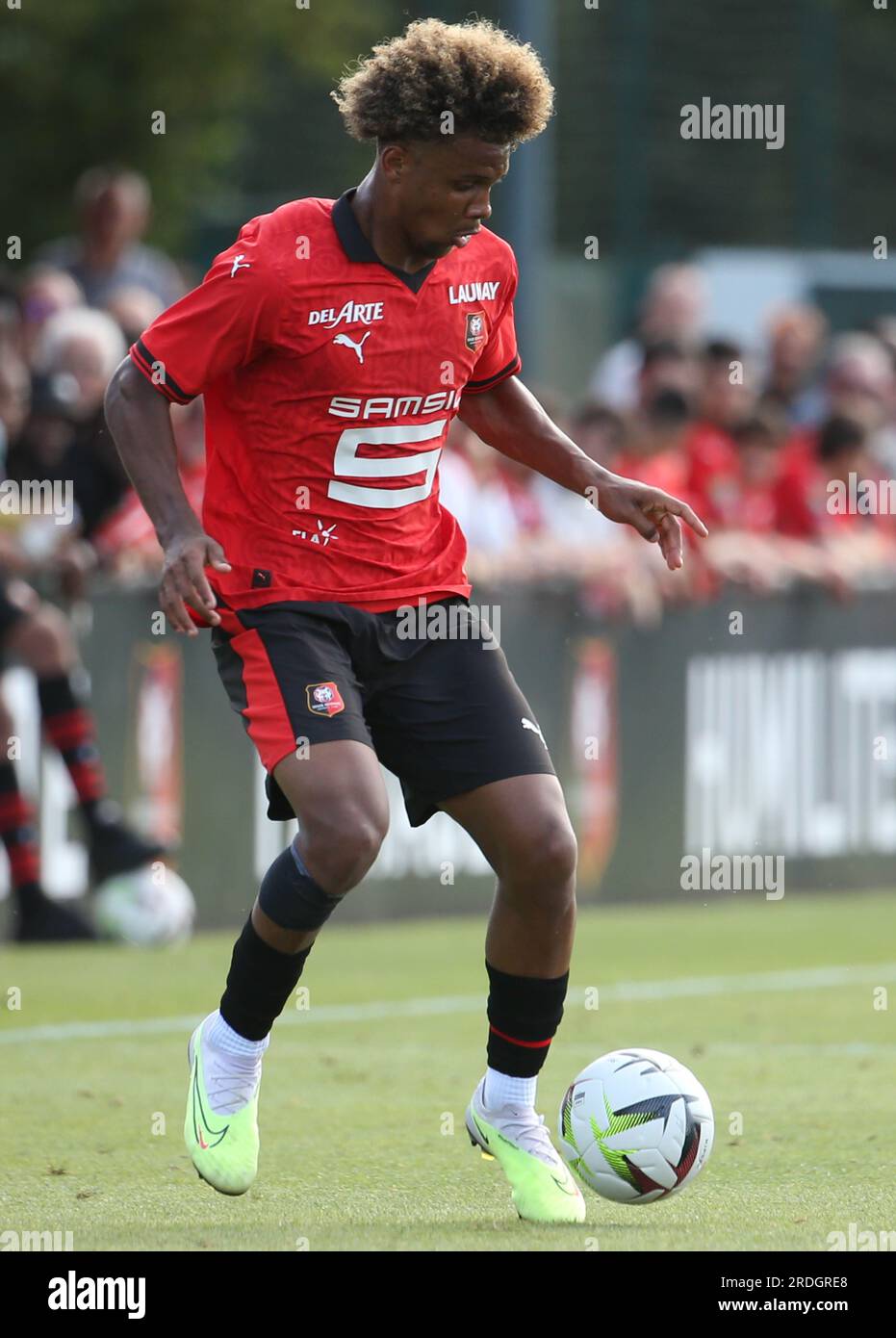 Mathis Lambourde of Stade Rennais during the football Amical 2023 ...