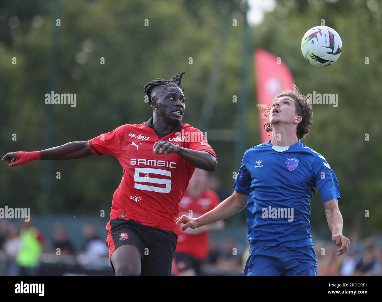 Loum Tchaouna of Stade Rennais during the football Amical 2023 between ...
