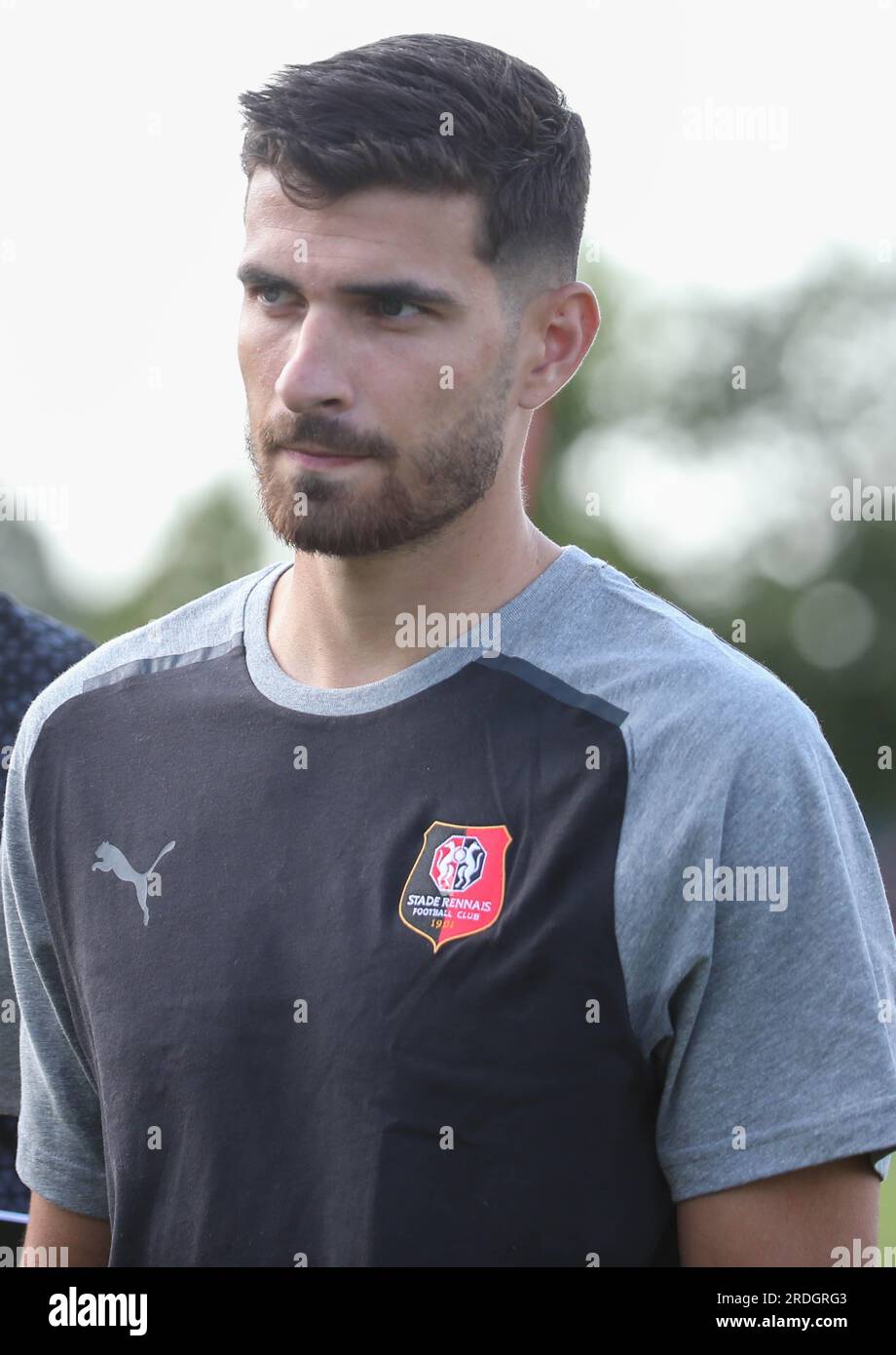 Martin Terrier of Stade Rennais during the football Amical 2023 between ...
