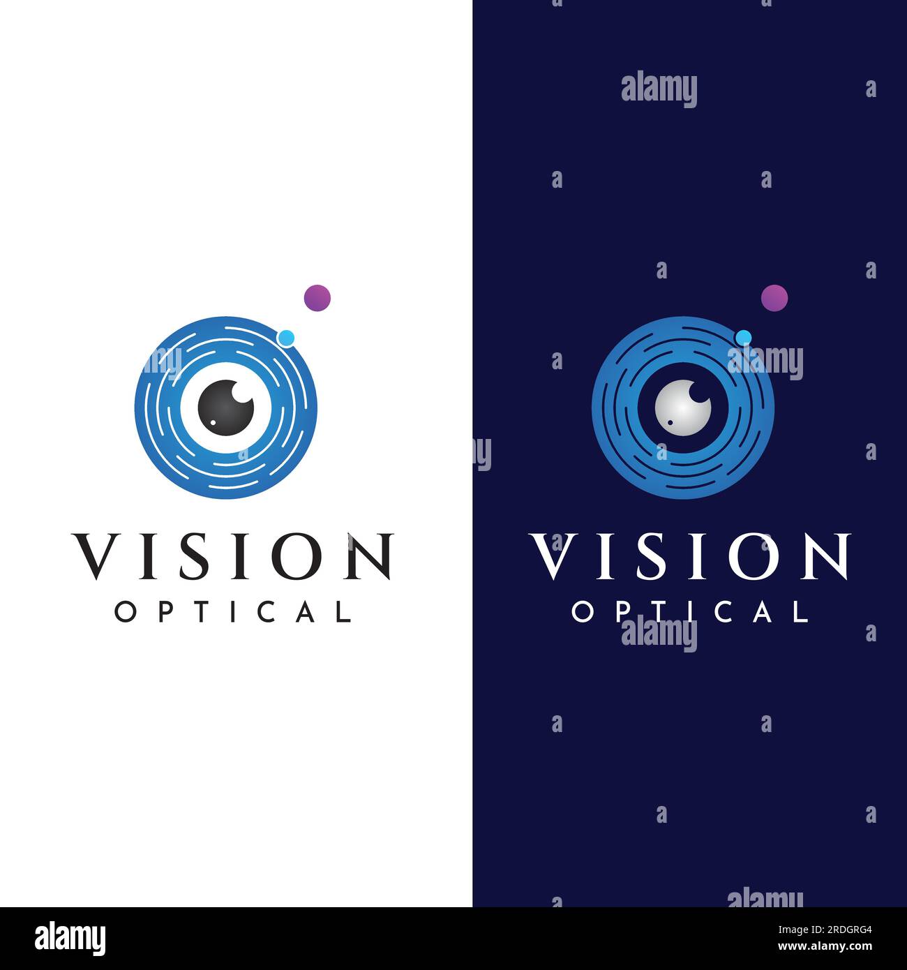 Modern colorful abstract Logo vision, digital vision, optical vision ...