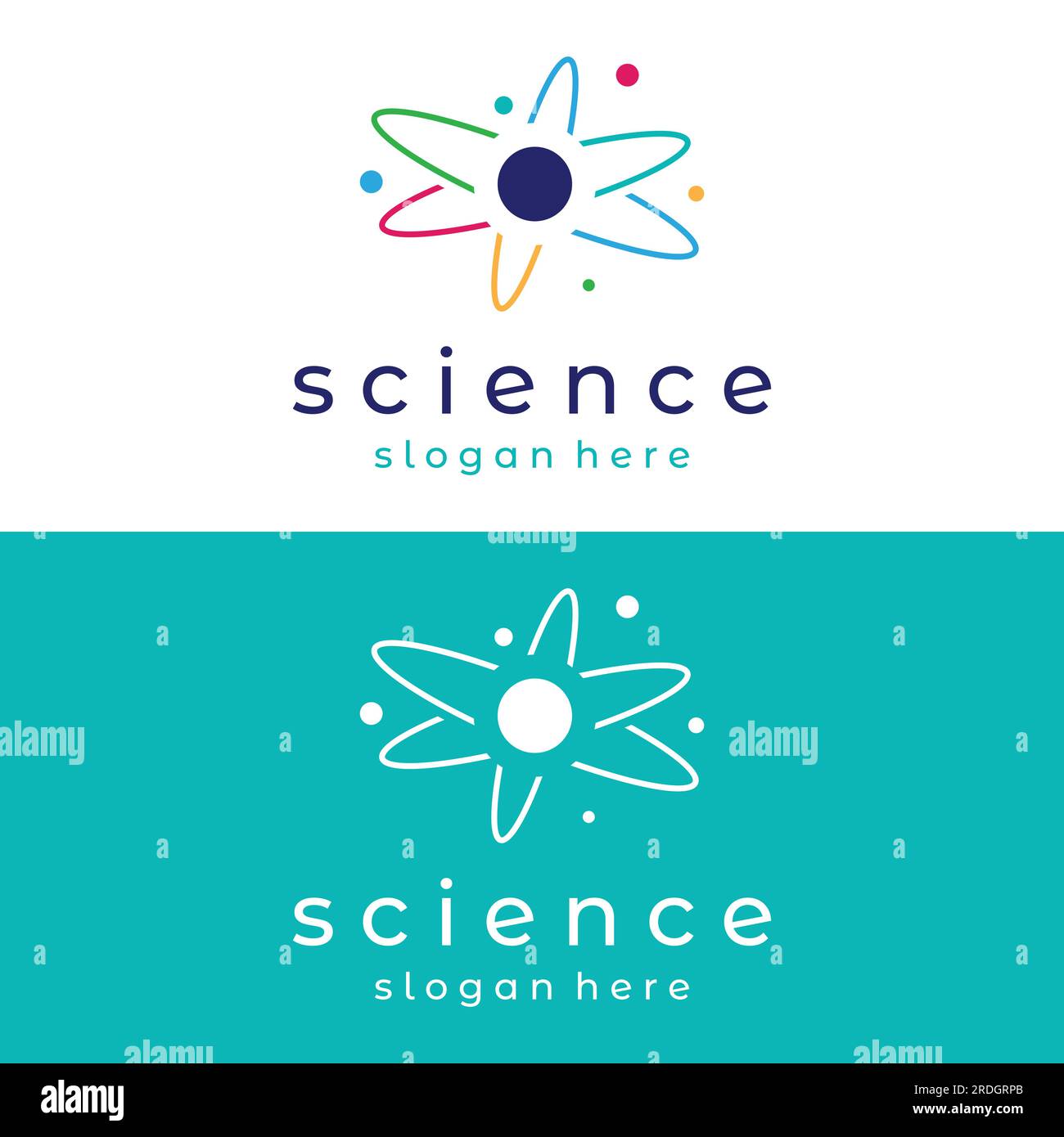 Modern science particle or molecule element logo. Logo for science,atom ...