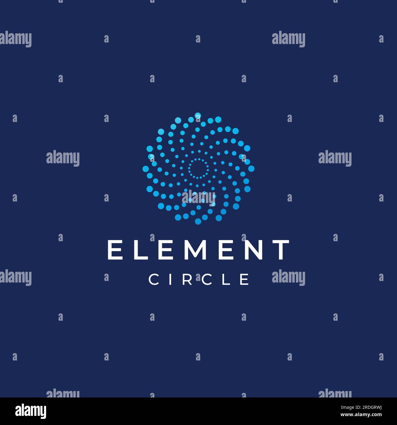 Abstract circle logo elements, circle lines, minimalist circles ...