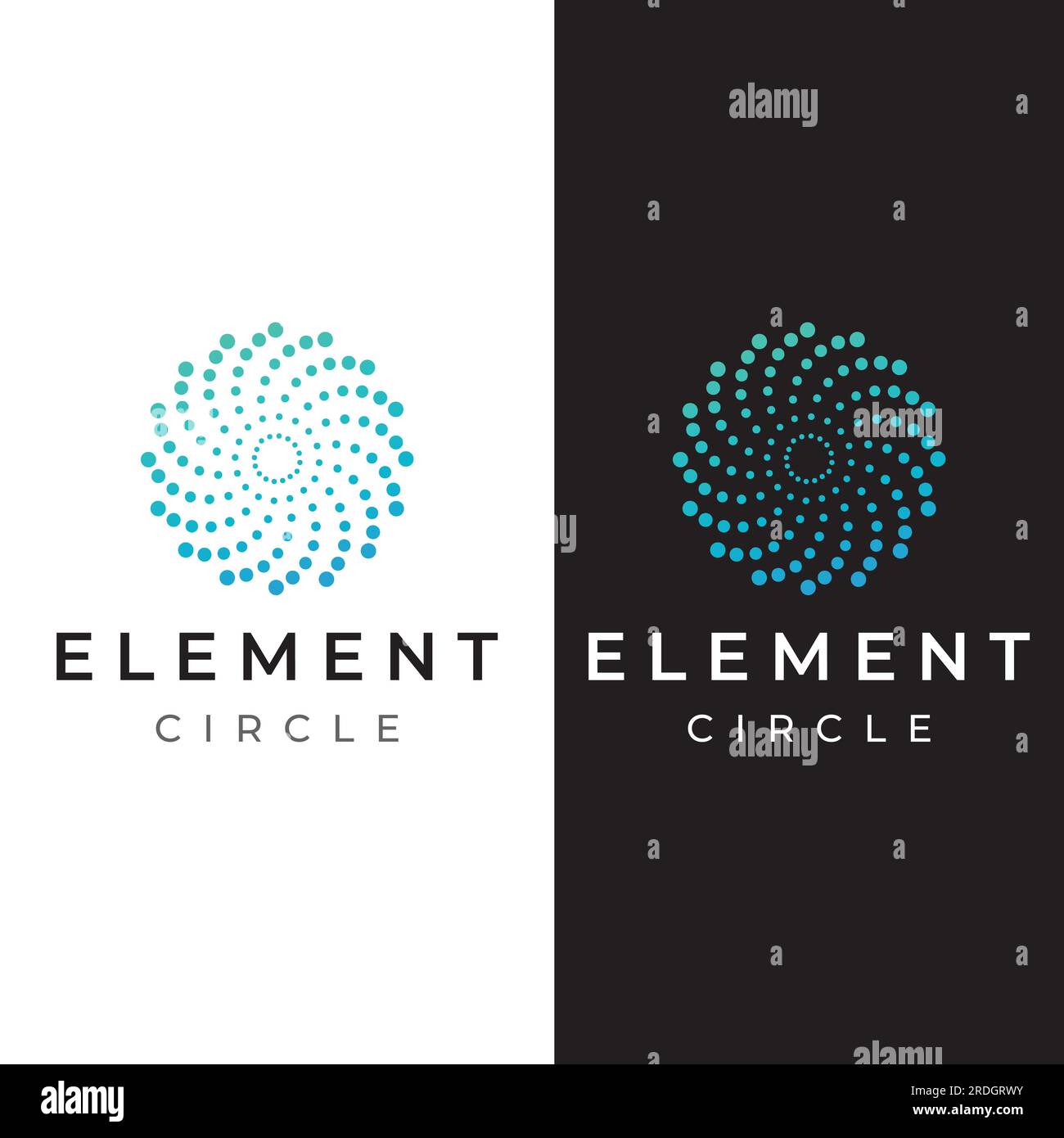 Abstract circle logo elements, circle lines, minimalist circles ...