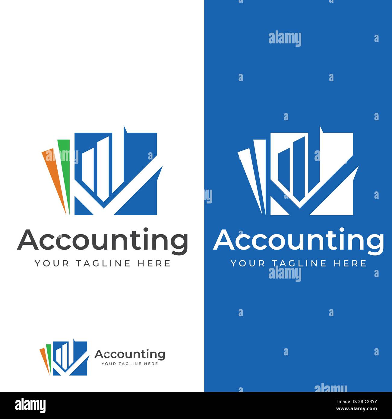 Financial accounting logo, with check mark for financial accounting ...