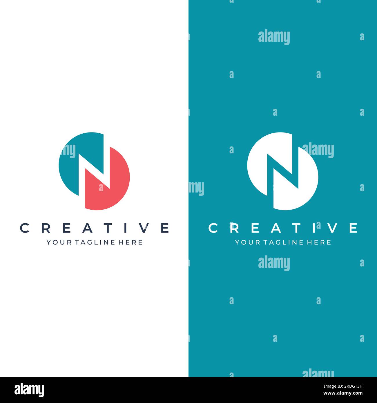Abstract logo initial letter N geometric elements. Elegant, minimalist ...
