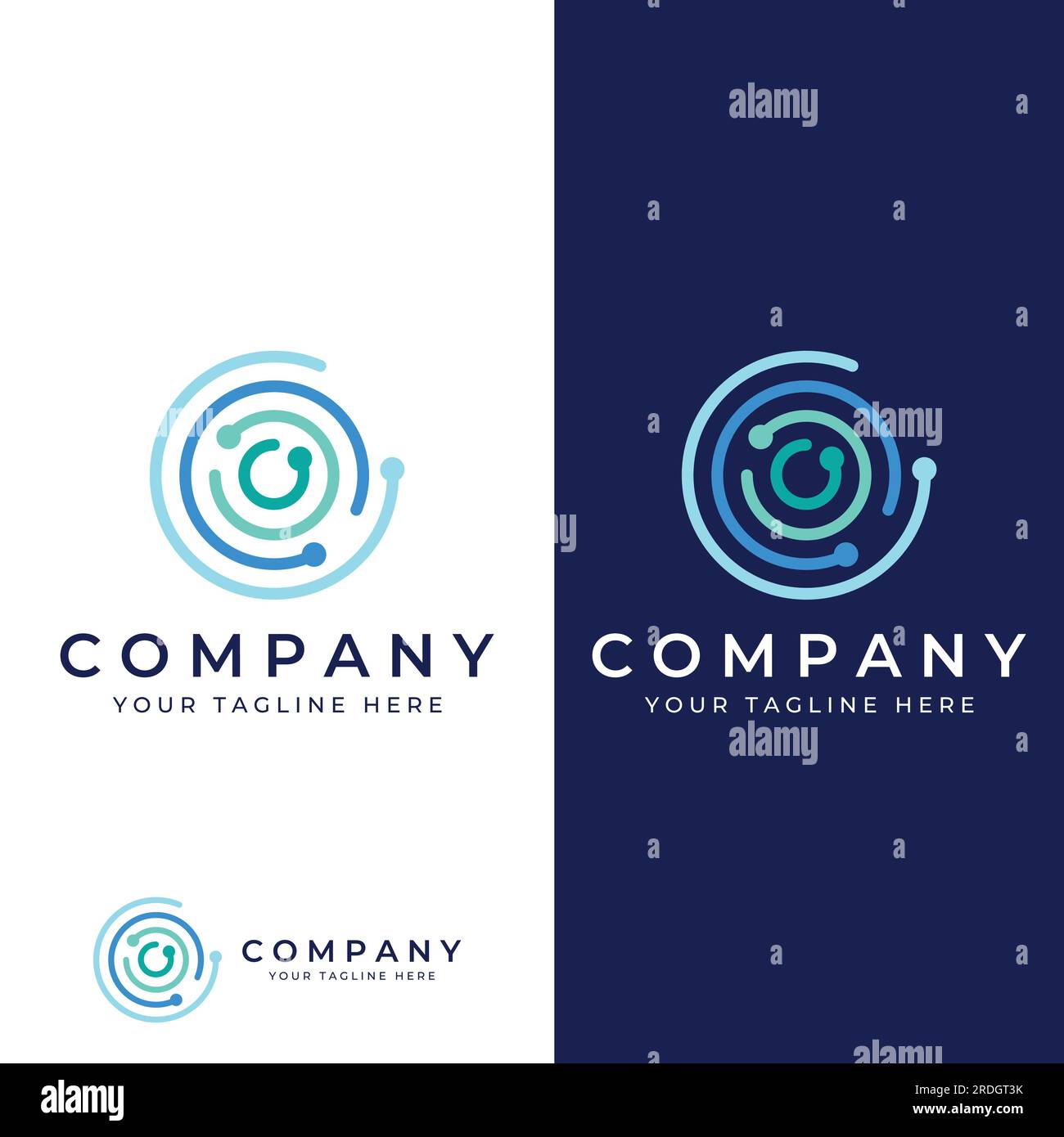 Abstract circle logo elements, circle lines, minimalist circles ...